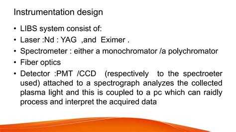 Elemental Analysis Of Spinach Using Libs Ppt