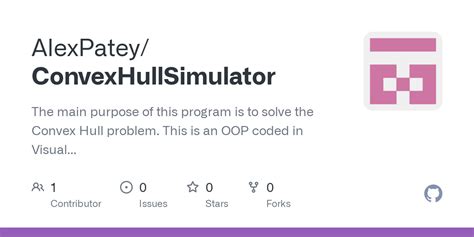 github alexpatey convexhullsimulator the main purpose of this