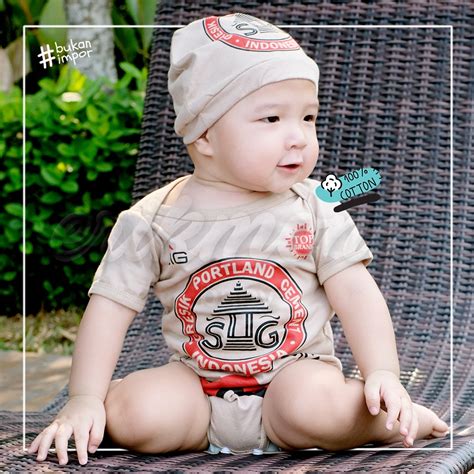 Ermon Baby Baby Boy Girl Jumper Cute Boy Girl Baby Jumper Character Model Semen Gresik Hat