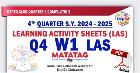 Worksheets Quarter 4 Week 1 Archives The Deped Teachers Club