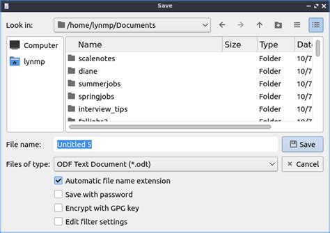 Chapter LibreOffice Writer Lubuntu Manual Documentation