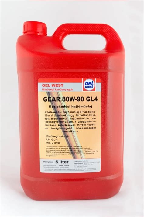 Oest 80W-90 GL4 hajtóműolaj 5L (MG 80W-90/5L) | Parkgép - Kertigépek ...