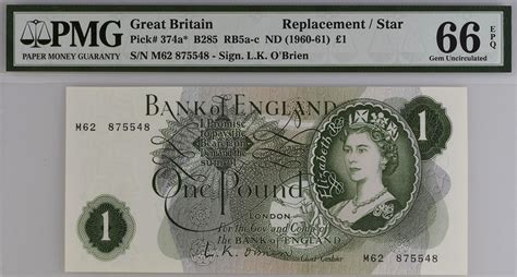Pmg Registry Featured Set Great Britain Modern Notes Pmg