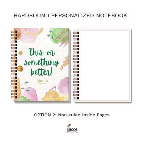 Hardbound Notebook 6x8 Personalized And Branded Jincos