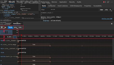 Inspecter Et Modifier Les Effets Danimation Css Microsoft Edge