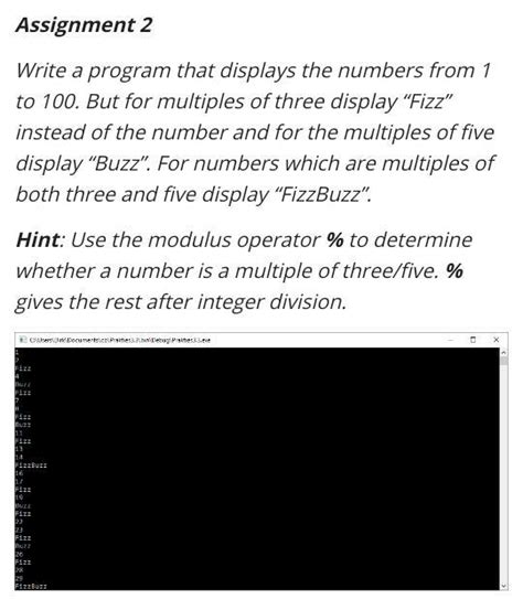 solved assignment 2 write a c c program that displays the