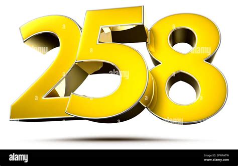 3d number 258 hi-res stock photography and images - Alamy
