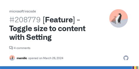 Feature Toggle Size To Content With Setting · Issue 208779