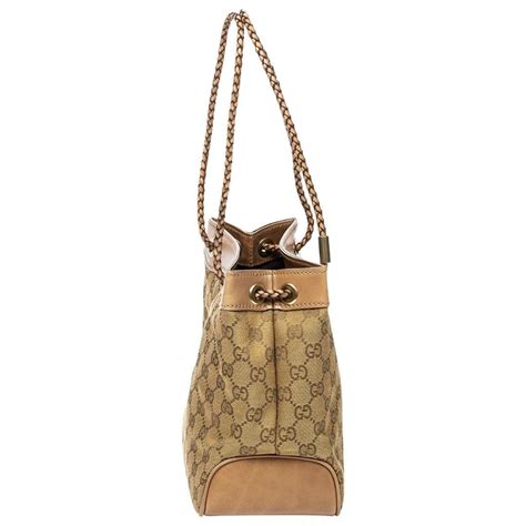 Gucci Beige Monogram Tote For Sale At 1stdibs