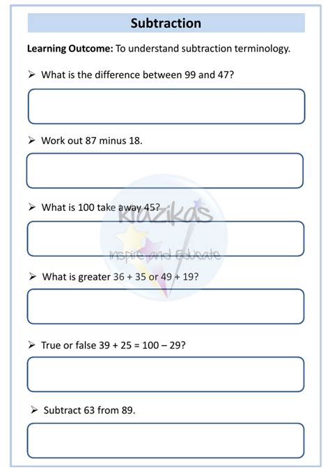 Functional Skills Maths Entry Level 2 Subtraction Inspire And Educate By Krazikas