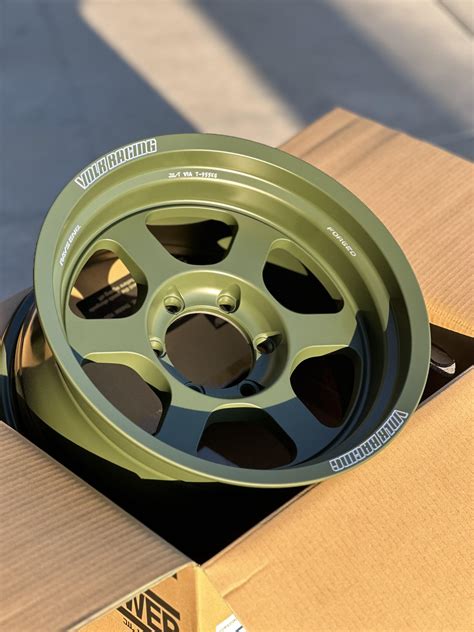 Volk Racing Te37xt M Spec 17x8 5 10 6x139 7 Matte Green Set Wheelflip