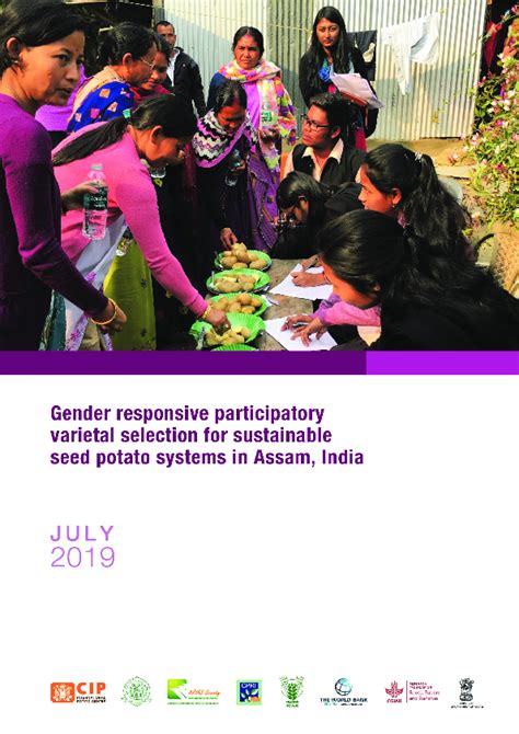 Pdf Gender Responsive Participatory Varietal Selection For