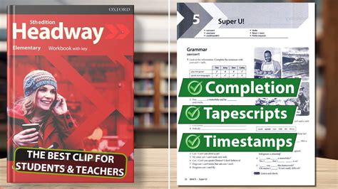 New Headway Elementary 5th Edition - Unit: 5 Super U! || Workbook - YouTube