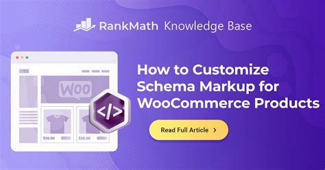 How To Customize Schema Markup For Woocommerce Products Rank Math