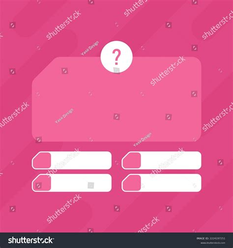 Quiz Game Show Template Question Answers Stock Vector Royalty Free 2224197251 Shutterstock
