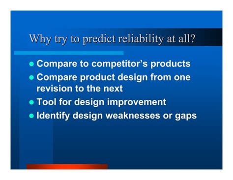 Electronics Reliability Prediction Using The Product Bill Of Materials