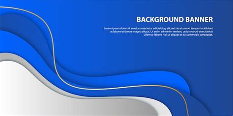 premium vector blue abstract background with wave
