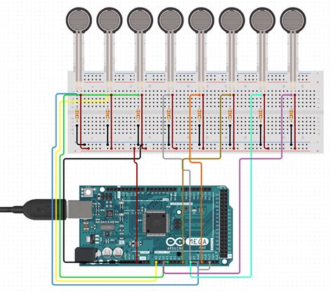 Connecting 8 FSRs To Arduino Mega Sensors Arduino Forum