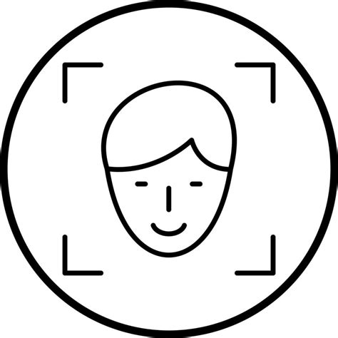 Face Id Vector Icon Style 22111098 Vector Art At Vecteezy