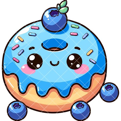 Kawaii Cute Donut Png Bundle Etsy Cute Food Drawings Cute Easy