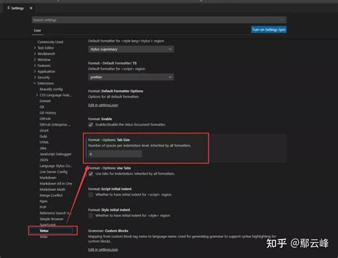 vs code设置 tab 缩进为4个空格 知乎