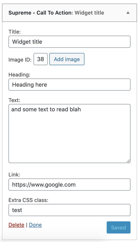 Call To Action Supreme Wp