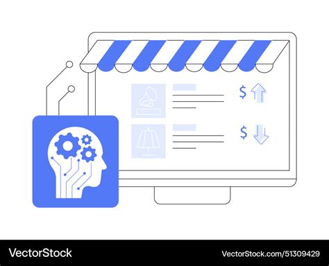 Ai Dictated Dynamic Pricing Abstract Concept Vector Image