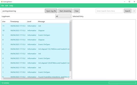 Jsonlogviewer The Json Log Application