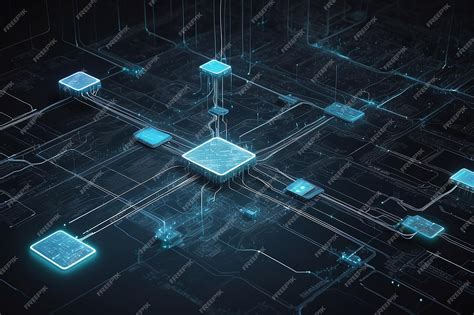 premium photo blue hues of connectivity exploring dynamic networks
