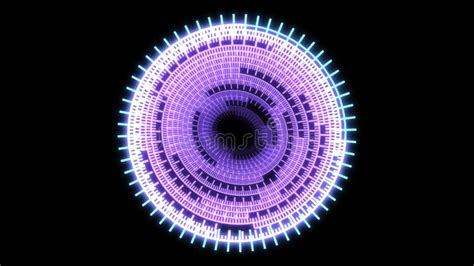 Circle Radial Patterns Purple Wobble Xl Animation Loop Stock Footage