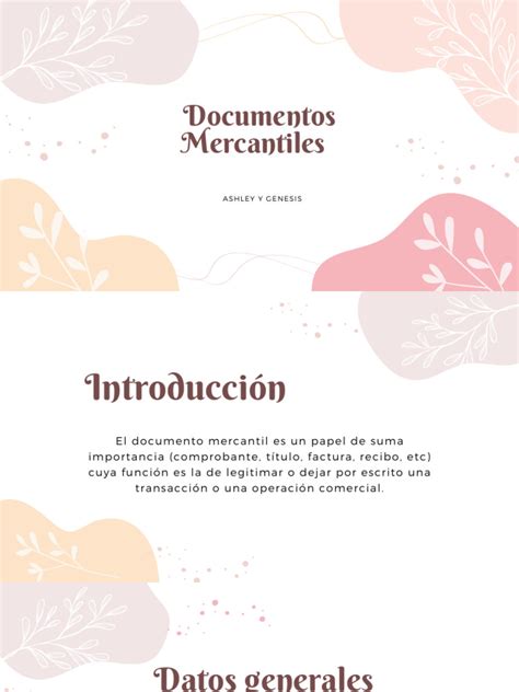 Documentos Mercantiles Negociables Y No Negociables Pdf