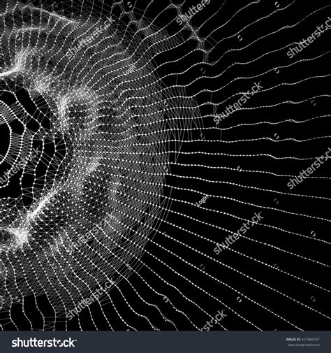 Network Background Connection Structure Wireframe Polygonal Stock Vector Royalty Free