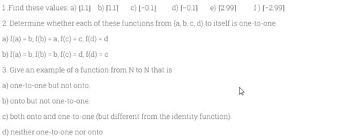 Solved 1 Find These Values A 11 B 1 11 C 0 1 D Chegg Com
