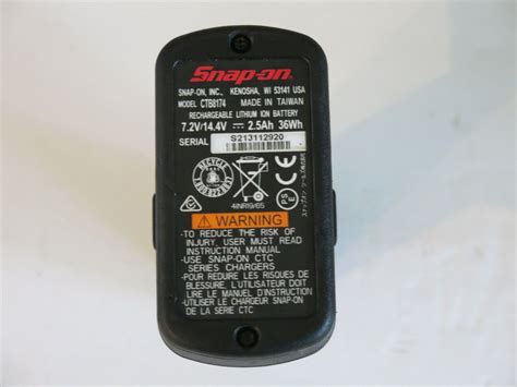Snap On™•ctb8174•7 2v 14 4v Battery•2 5ah For Ctr861•cts861•ctr814•ct861•etc•new Ebay