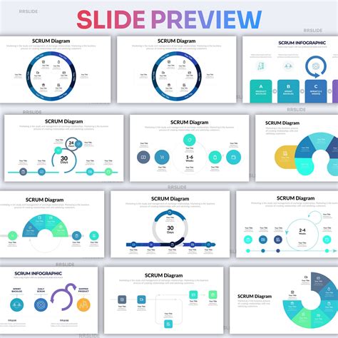 Scrum Infographic Powerpoint Template Best Powerpoint Template Easy To Edit Professional