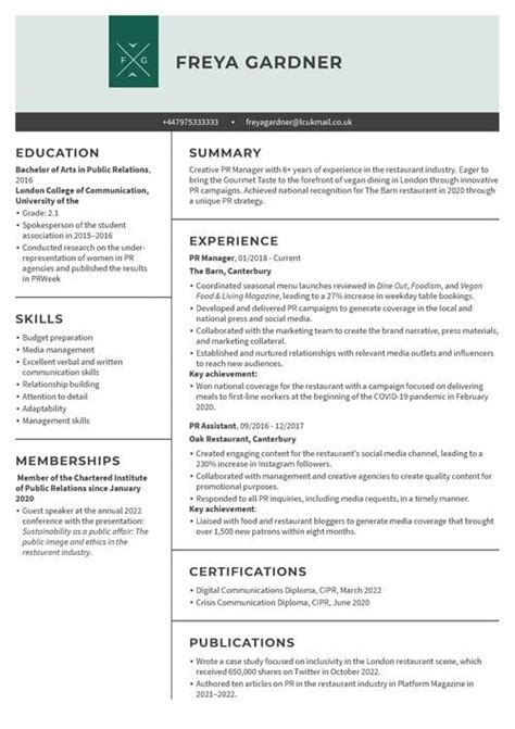 How To Write A CV Example Tips