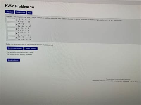 Solved Hw3 Problem 14 Previous Problem List Next 2 41 Y