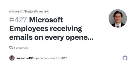 Microsoft Employees Receiving Emails On Every Opened Issue · Issue 427