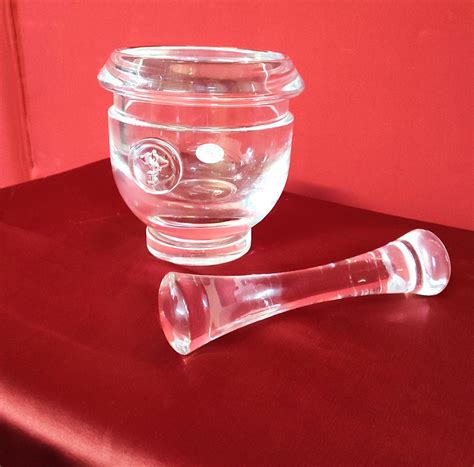 Crystal Mortar Signed Luigi Massoni Rasolo Antichità