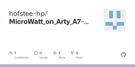 github hofstee hp microwatt on arty a7 100t
