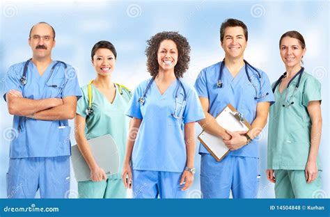 Artsen En Verpleegsters Stock Foto Image Of Geneeskunde