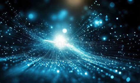 Abstract Digital Network Flow Stock Illustration Illustration Of