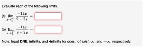 Solved Evaluate Each Of The Following Limits A Chegg Com