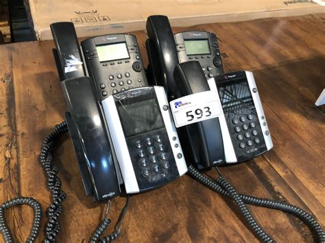 4 Polycom Phone Handsets Able Auctions