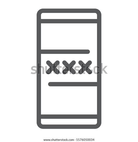 Porn App Line Icon Sex Adult Stock Vector Royalty Free 1576050034
