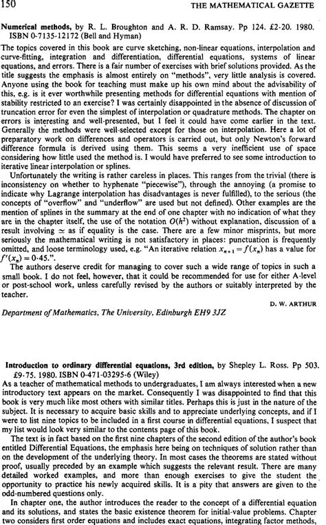 Introduction To Ordinary Differential Equations Rd Edition By Shepley L Ross Pp
