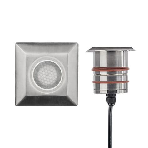 Wac 2in Inground Led 12v Square Indicator Light With Honeycomb Louver