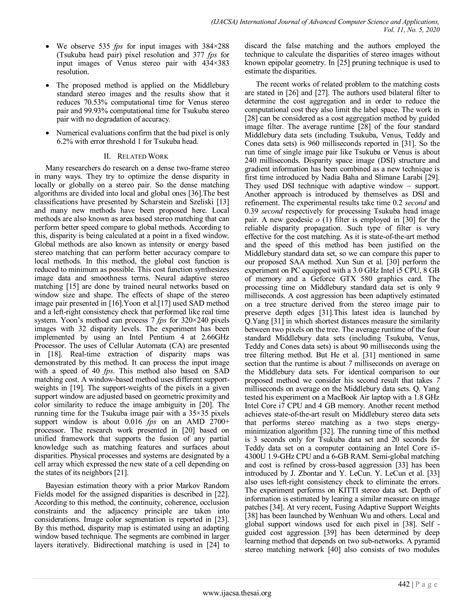 Paper 58 Disparity Ofstereoimagesbyselfadaptivealgorithm Pdf