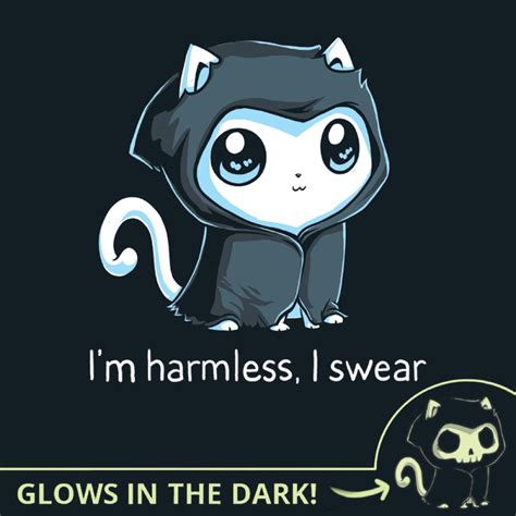 Grim Kitty Funny Cute And Nerdy T Shirts Teeturtle