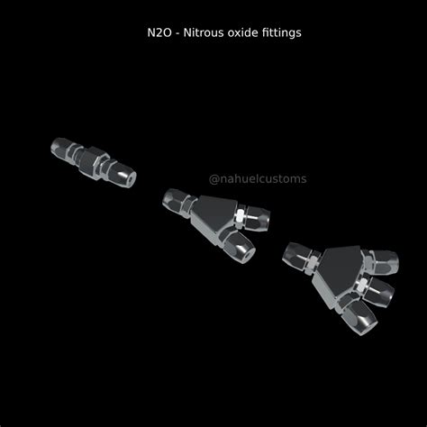 🚗 N20 Nitrous Oxide Fittings・ Stl File For ・cults
